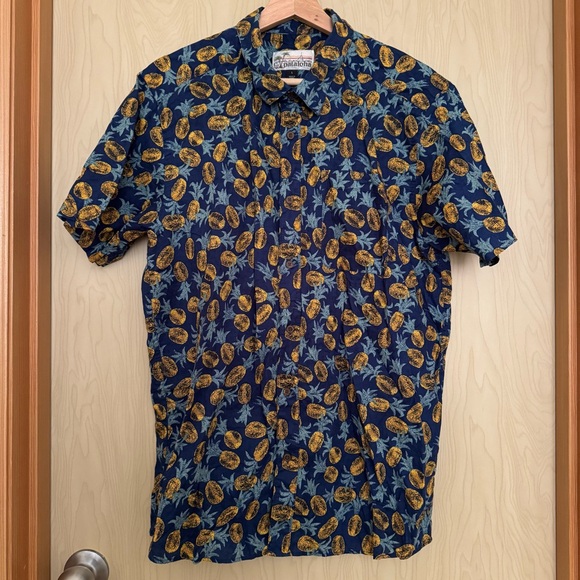 Patagonia | Shirts | Patagonia Pataloha Organic Cotton Pineapple Button ...